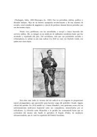 (Predappio, Italia, 1883-Mezzegra, id., 1945) Fue un periodista ...