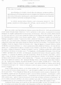 Escritura Gótica Cursiva Cortesana (Transcripción) - Apuntes de ...