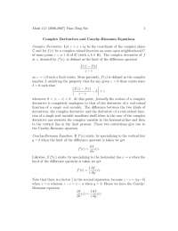 Math 115 Yum Tong-Siu - Docsity