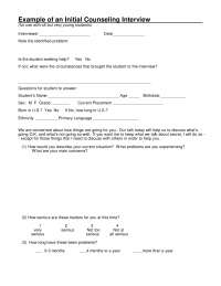 Example of an Initial Counseling Interview - Apuntes de Psicología ...