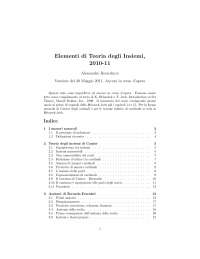 Elementi di insiemistica - Docsity