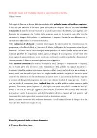 Saggio di Ray Pawson - Docsity