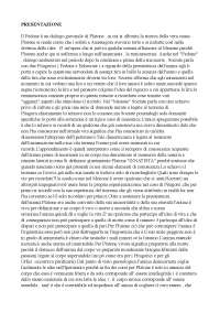Riassunto del libro Fedone di Platone - Docsity