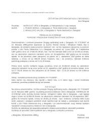 Podnesak poverioca izvrsenje primer 2 | Vežbe' predlog Filozofija - Docsity