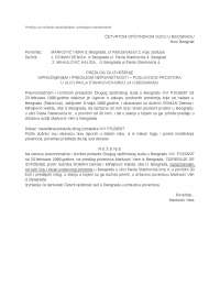 Podnesak poverioca izvrsenje primer 2 | Vežbe' predlog Filozofija - Docsity