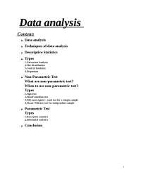 Data Analysis in research methodology - Docsity