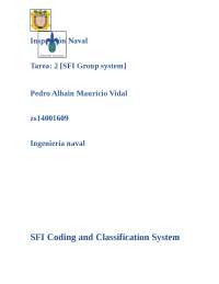 SFI Coding and Classification System SFI: Skipsteknisk ...