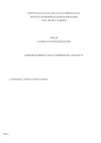 Impostazione scaletta della tesi triennale - Docsity