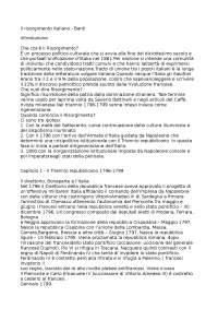 Il Risorgimento italiano - Docsity