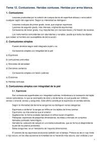 Contusiones con Desprendimiento - Apuntes - Medicina Legal - Docsity