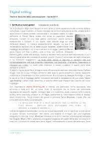 Digital Writing Alessandra Anichini, Luca Toschi - Docsity