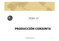 La producción conjunta - Apuntes de Contabilidad - Docsity