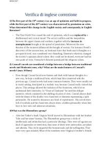 Correzione di una simulazione di terza prova inglese - Docsity