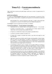 Tema 9.2 – Gerotranscendencia Ancianidad Según Tornstam, 1994Tras ...