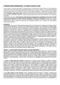 Riassunto "Il labirinto della cittadinanza: le culture civiche in rete ...