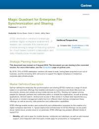 Magic Quadrant for Enterprise File Sync - Docsity