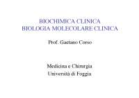 Biochimica clinica: biologia molecolare clinica - Docsity