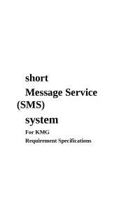 Short message system - Docsity