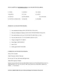 Modelo examen italiano I enero 2016 - Exámenes de Idioma Italiano - Docsity