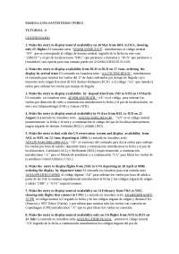 Practicas informatica - Ejercicios de Turismo - Docsity