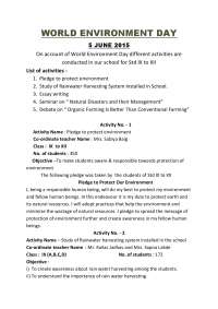 World Environment Day - Docsity