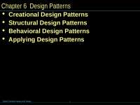 DESIGN PATTERNS INTRODUCTION - Docsity