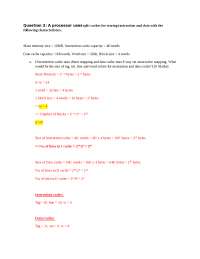 COA - Midterm Exams #1 - Docsity