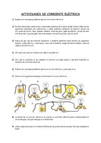 Ejercicios de electricidad - Docsity
