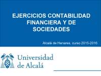 Ejercicios contabilidad - Ejercicios de Administración de Empresas - Docsity