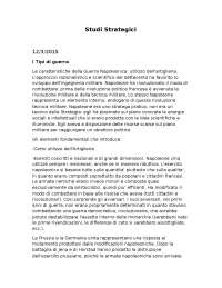 Studi Strategici con il prof Valigi - Docsity