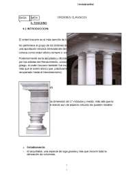 Ordenes clasicos, orden toscano - Docsity