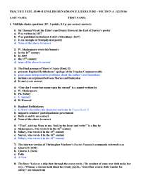 Medieval Test - Exámenes de Idioma Inglés - Docsity