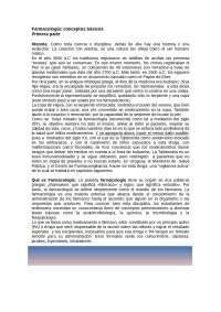 Farmacología, conceptos básicos - Docsity