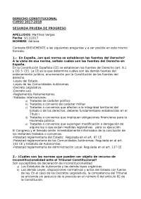Segunda Prueba de Progreso / 2ª PP - Apuntes de Derecho Constitucional ...
