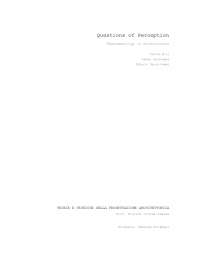Questions of Perception Phenomenology of Architecture - Docsity