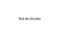 Test de circulos - Exámenes de Arqueología - Docsity