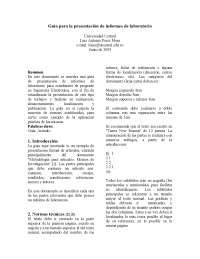 Guia para pre informes e informes de laboratorio - Docsity