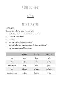 Grammatica Portoghese (I-II-III) schema generale grammatica - Docsity
