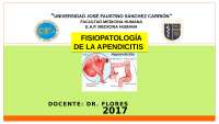 Fisiopatología de la apendicitis - Docsity
