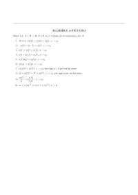 Algebra o piccolo formule - Docsity