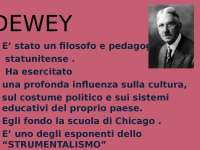 Dewey e l'attivismo pedagogico - Docsity