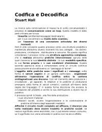 Hall- Codifica e decodifica - Docsity