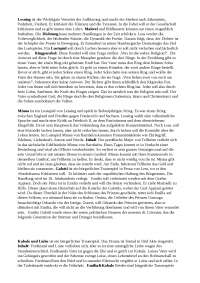 Lessing, Ringparabel,Minna, Emilia Galotti, Kabale und Liebe (RIASSUNTO ...