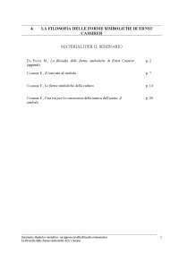 Ernest Cassirer - Seminario - Docsity