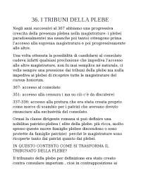 I TRIBUNI DELLA PLEBE - riassunto Talamanca - Docsity