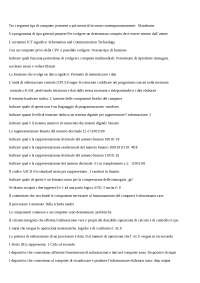 Domande prove d esame informatica - Docsity