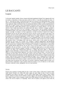 Le Baccanti: analisi e interpretazione - Docsity