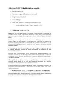 Gramática Universal - Apuntes de Idioma Español - Docsity