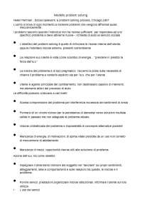Modello di Problem Solving; Modello trattato da Helen Perlman , Social ...
