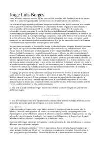 Jorge Luís Borges: "El sur" y "Emma Zunz" - Docsity